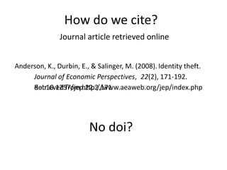 Cite it Right! | PPTX