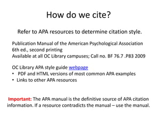 Cite it Right! | PPTX
