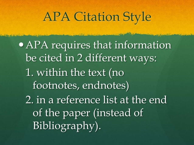 APA citation format | PPTX