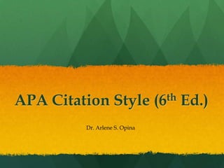 APA citation format | PPT