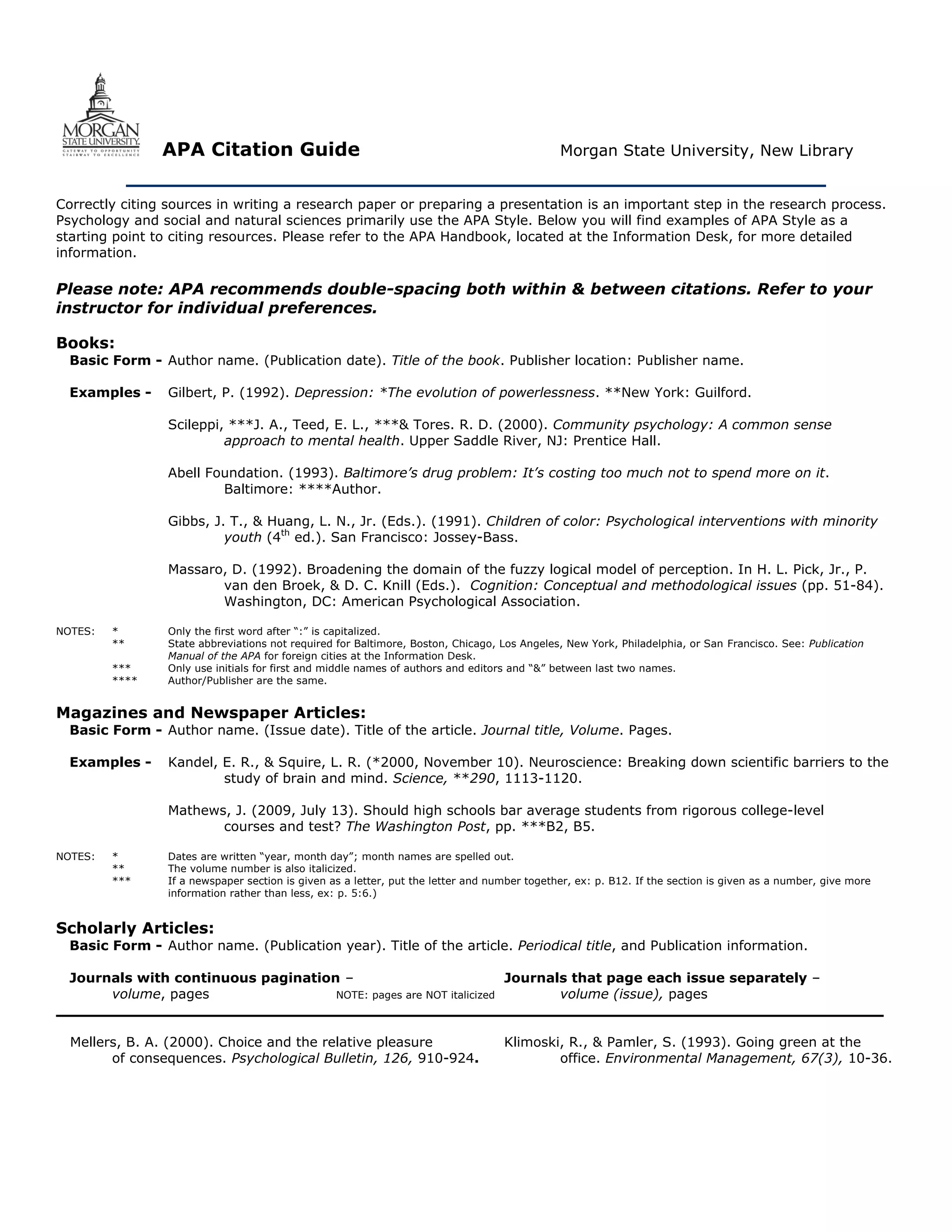 APA Citation Guide | PDF