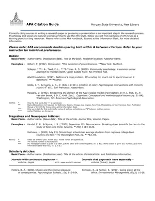 APA Citation Guide | PDF