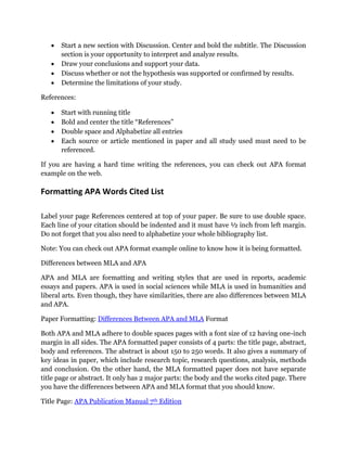 Complete Guide to APA Format Example to Remember | PDF