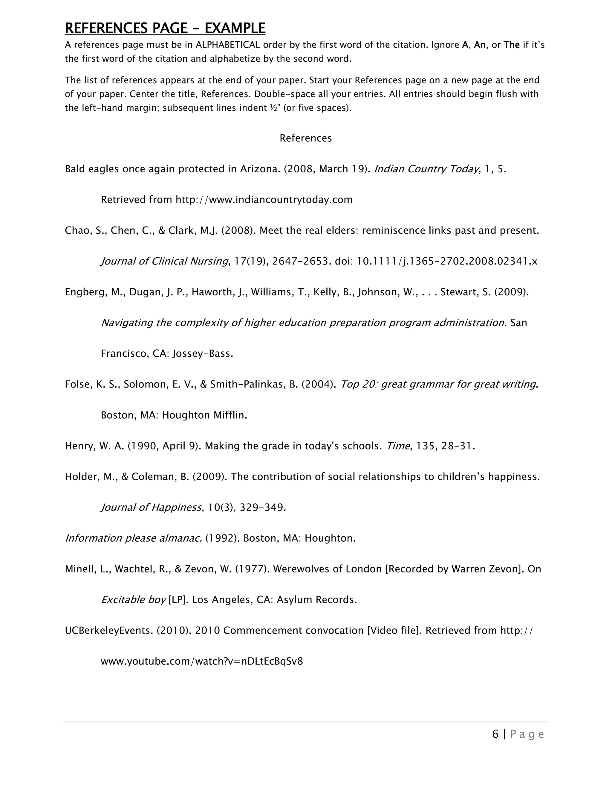 Apa citationhandout | PDF | Search | Internet