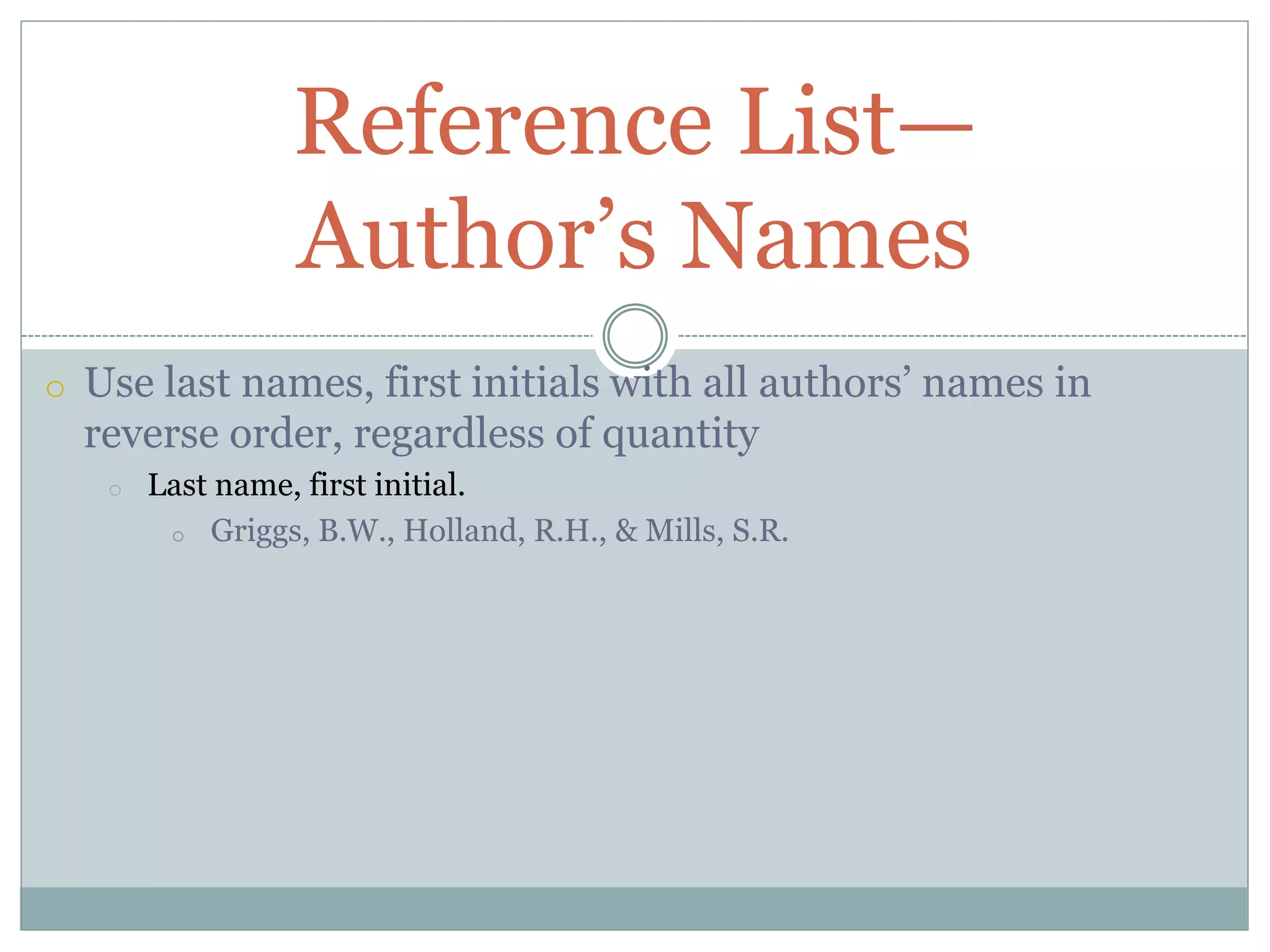 APA Style/ Citation Method | PPT