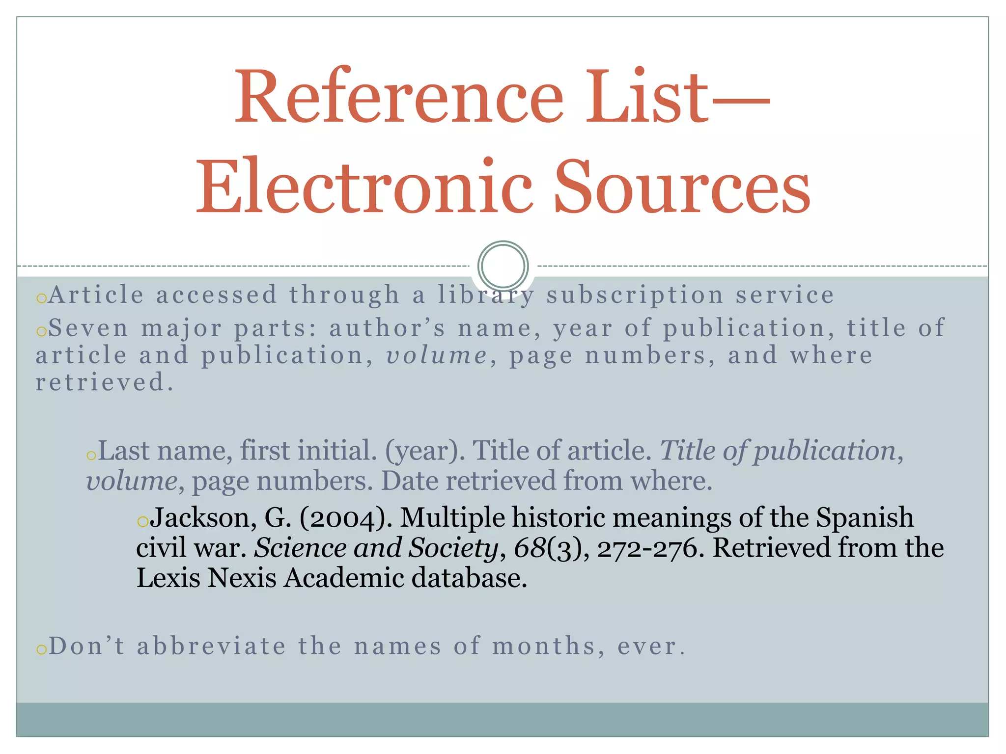 APA Style/ Citation Method | PPT