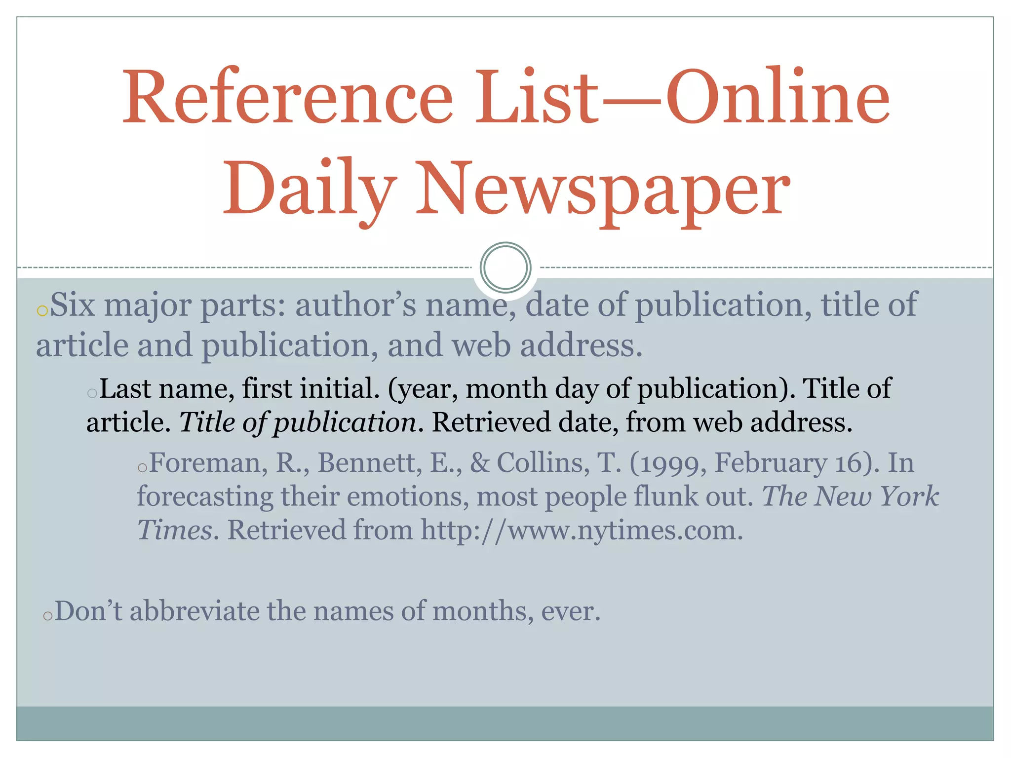 APA Style/ Citation Method | PPT