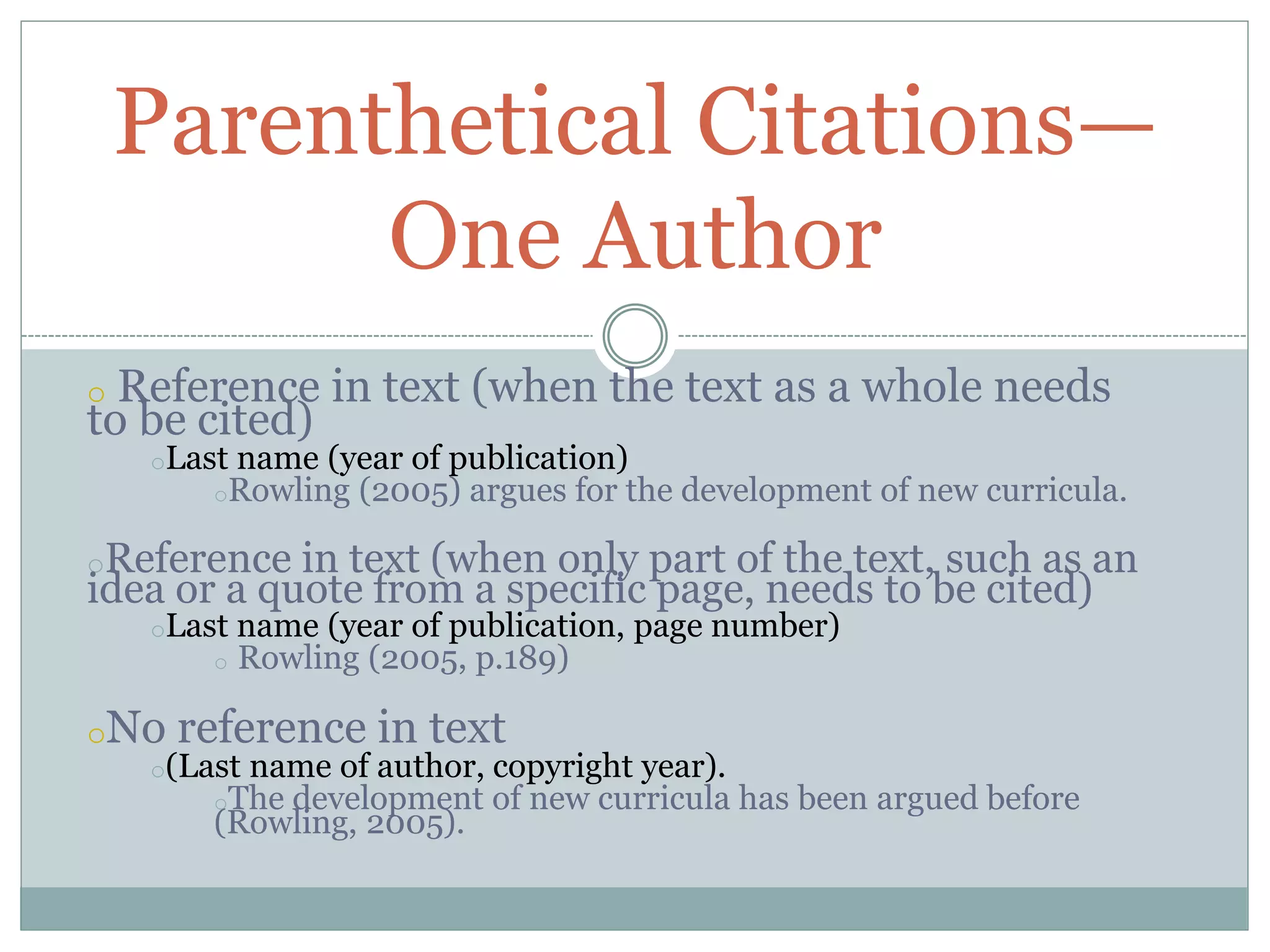 APA Style/ Citation Method | PPT