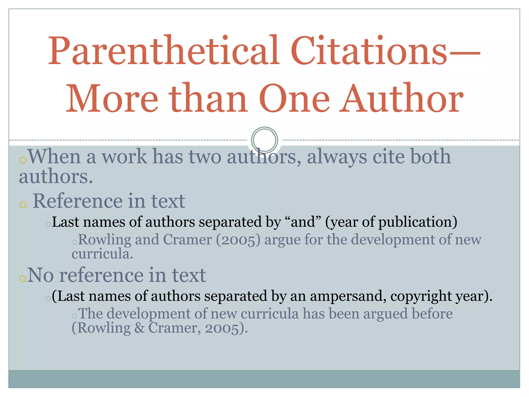 APA Style/ Citation Method | PPT