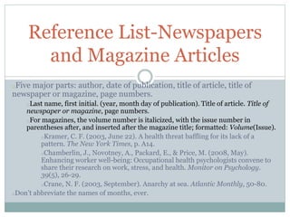 APA Style/ Citation Method | PPT