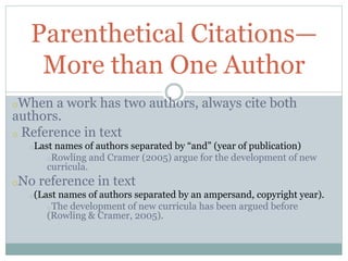 APA Style/ Citation Method | PPT