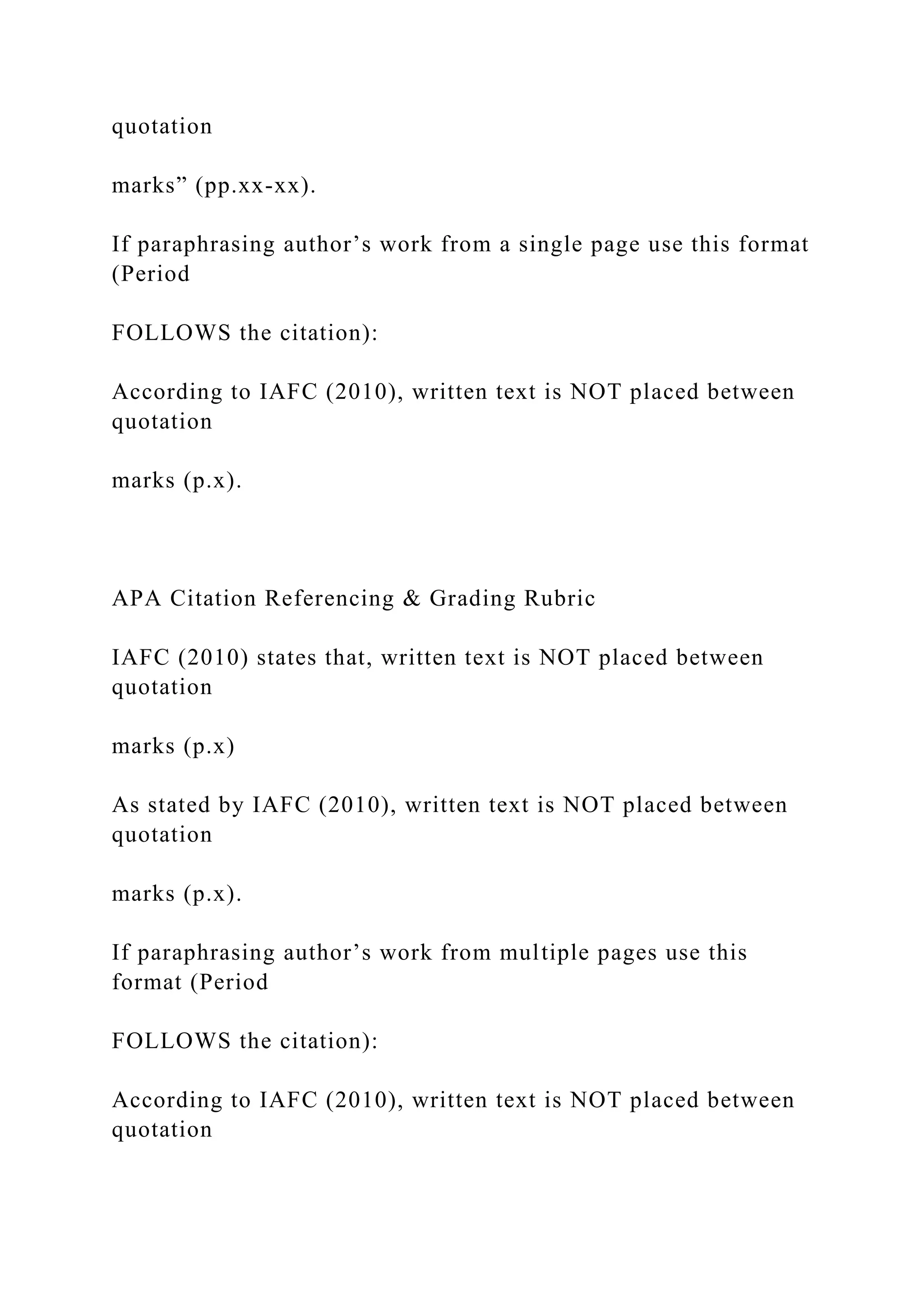 APA Citation Referencing & Grading Rubric Value Added C.docx