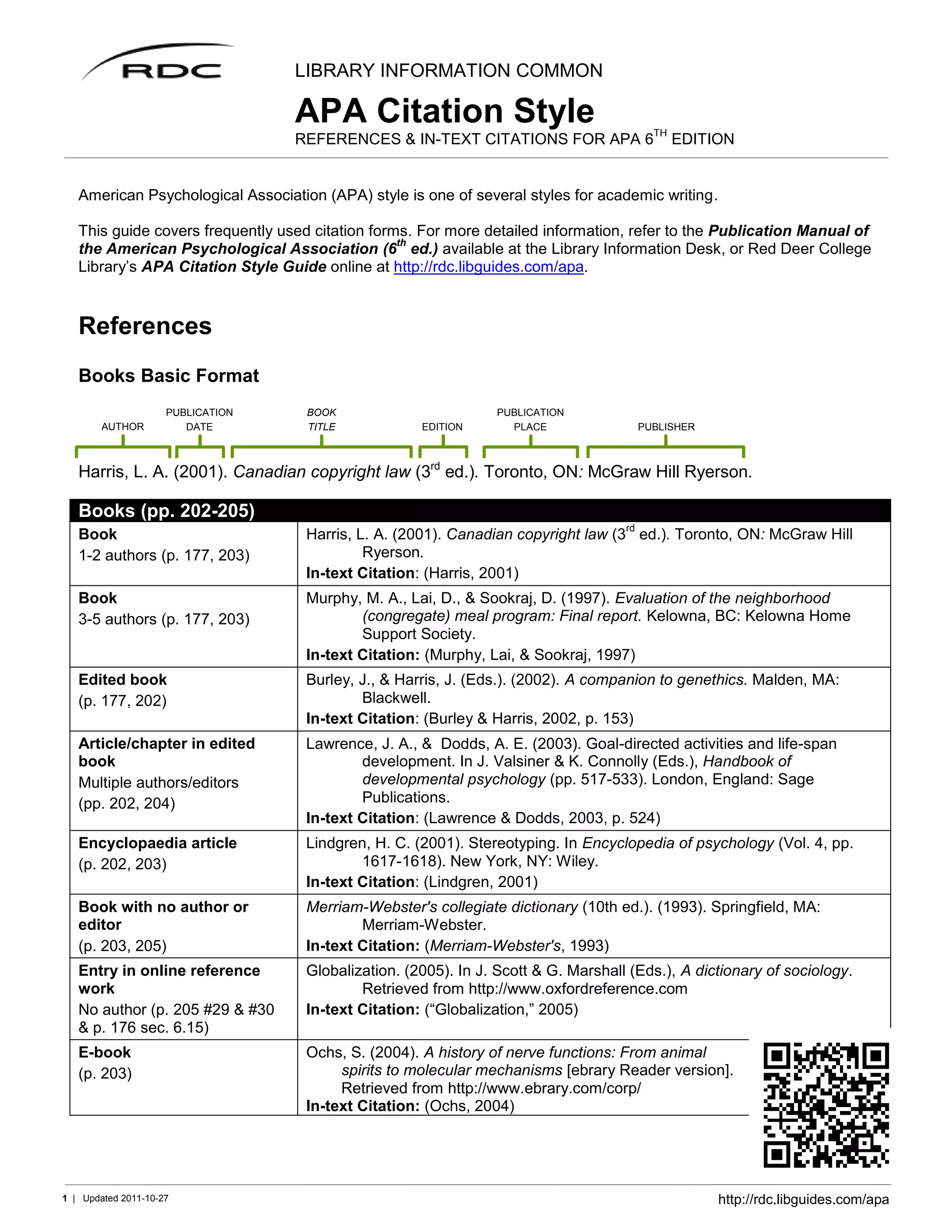 Apa citation style | PDF | Desktop Publishing | Computer Software and ...