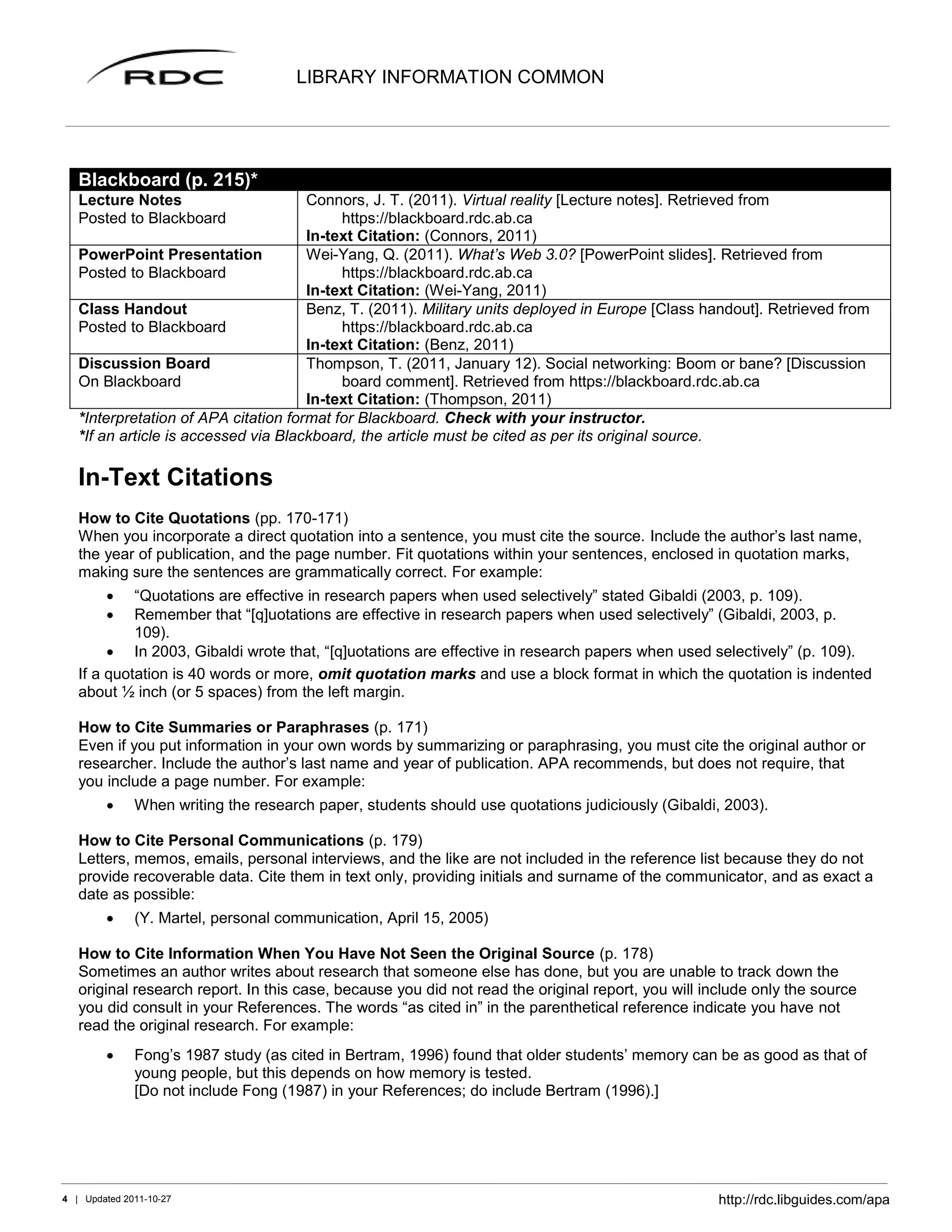 Apa citation style | PDF