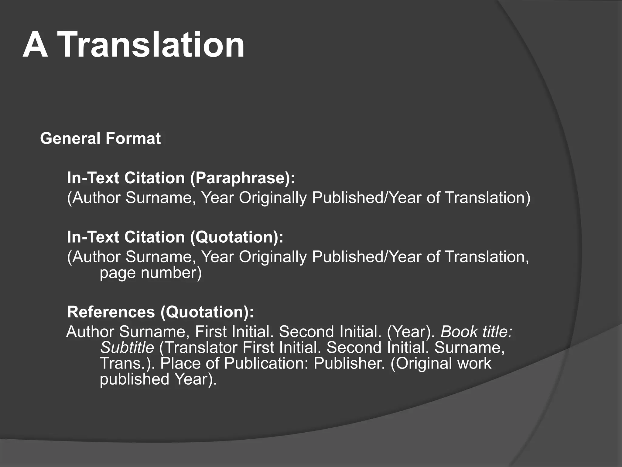 Apa citation style 6th edition | PPTX