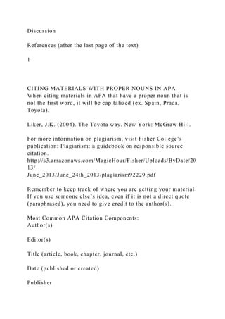 APA CITATION &STYLE GUIDE Many Fisher College profes.docx