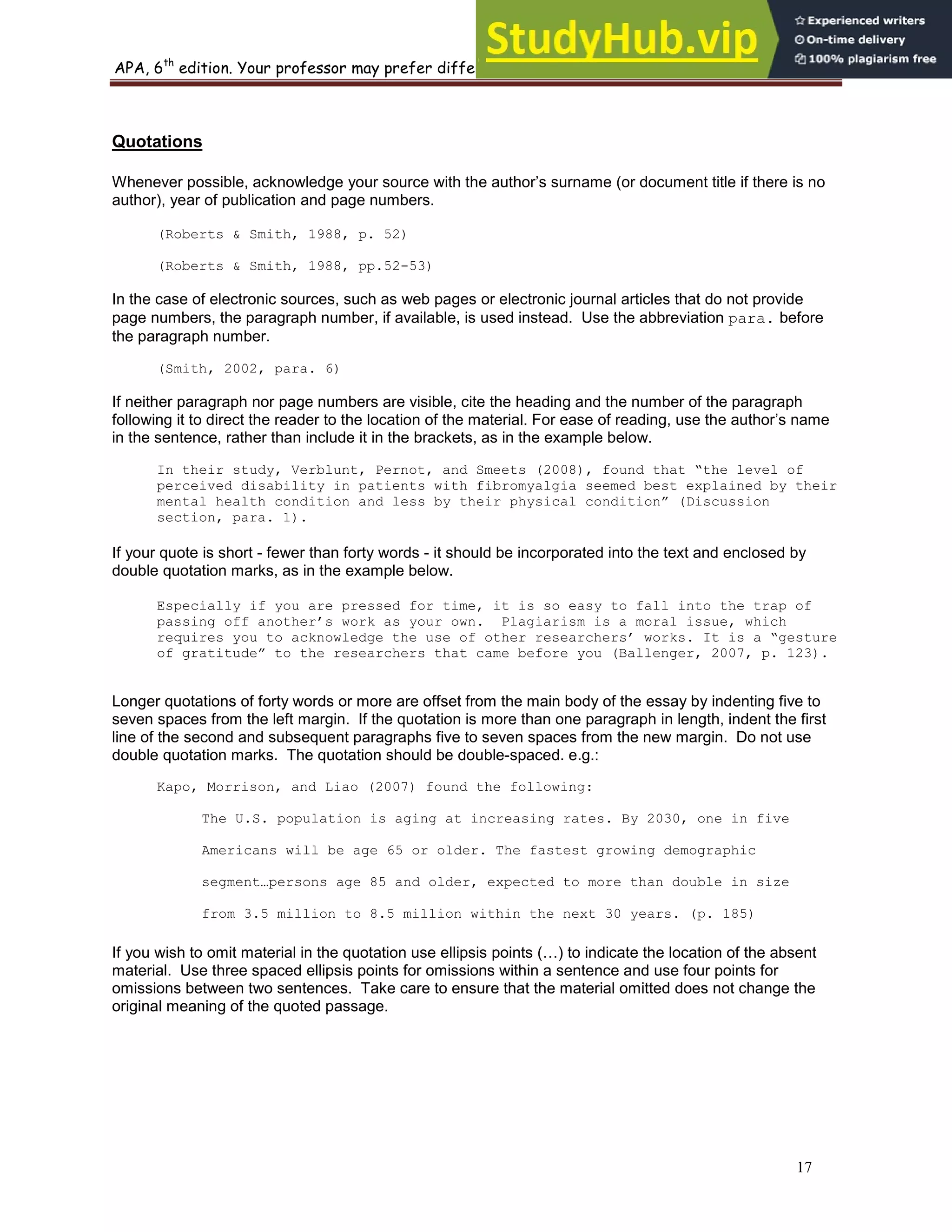 APA Citation Style Guide To Bibliographic Citation | PDF | Resume ...