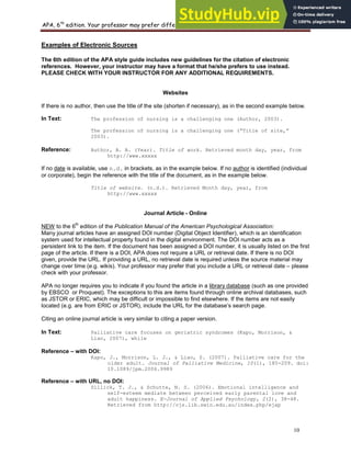 APA Citation Style Guide To Bibliographic Citation | PDF | Resume ...