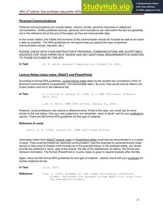 APA Citation Style Guide To Bibliographic Citation | PDF | Resume ...