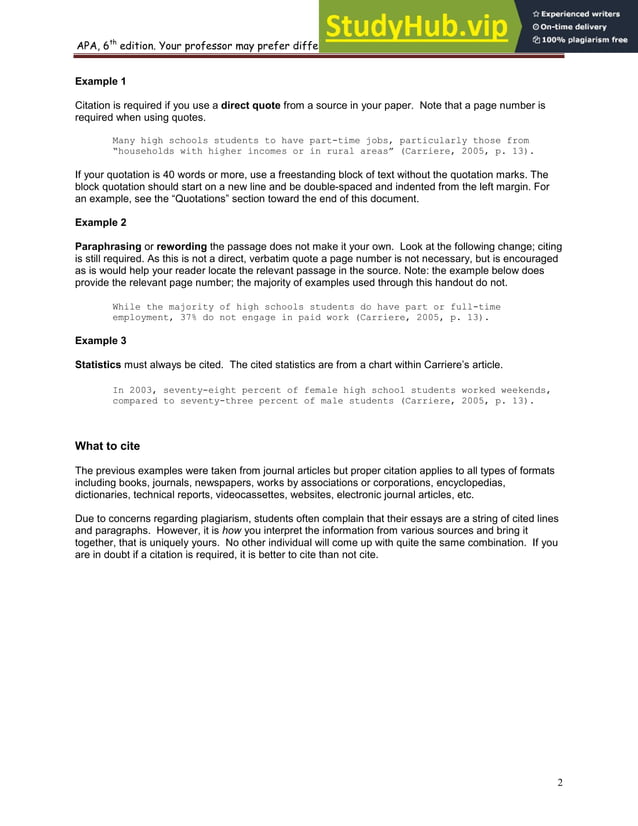 APA Citation Style Guide To Bibliographic Citation | PDF | Resume ...