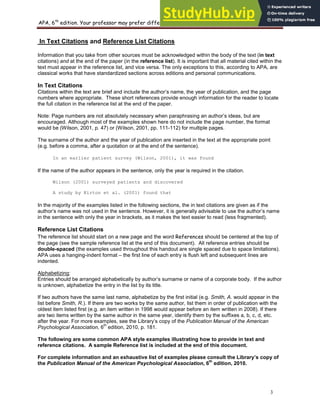 APA Citation Style Guide To Bibliographic Citation | PDF | Resume ...