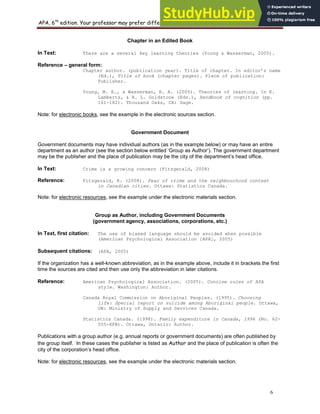 APA Citation Style Guide To Bibliographic Citation | PDF | Resume ...