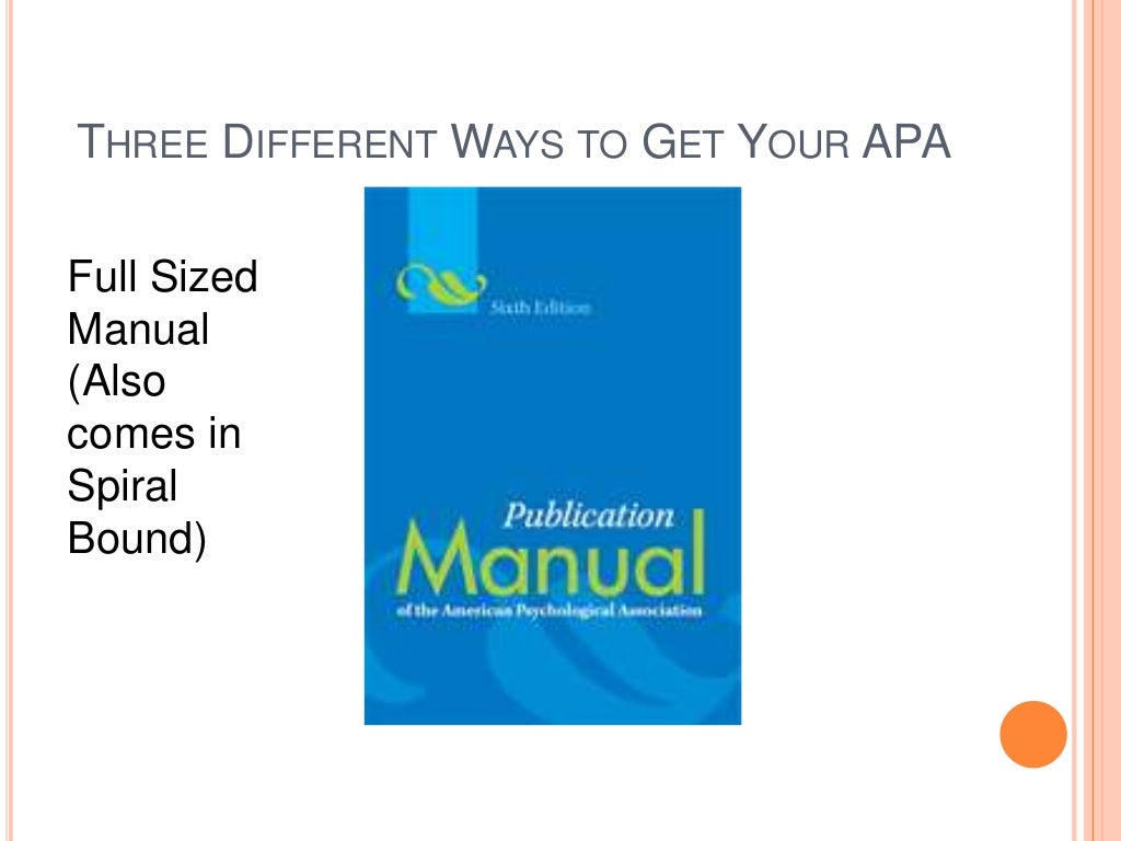 APA Class Presentation