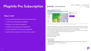 MapInfo Pro v2021 - Next Generation Location Analytics Made Easy | PPT