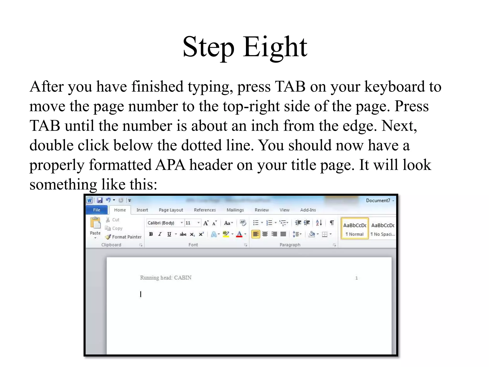 How to Create an APA Cover Page | PPTX