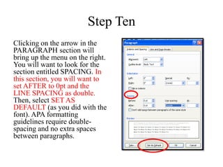 How to Create an APA Cover Page | PPTX