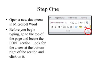 How to Create an APA Cover Page | PPTX