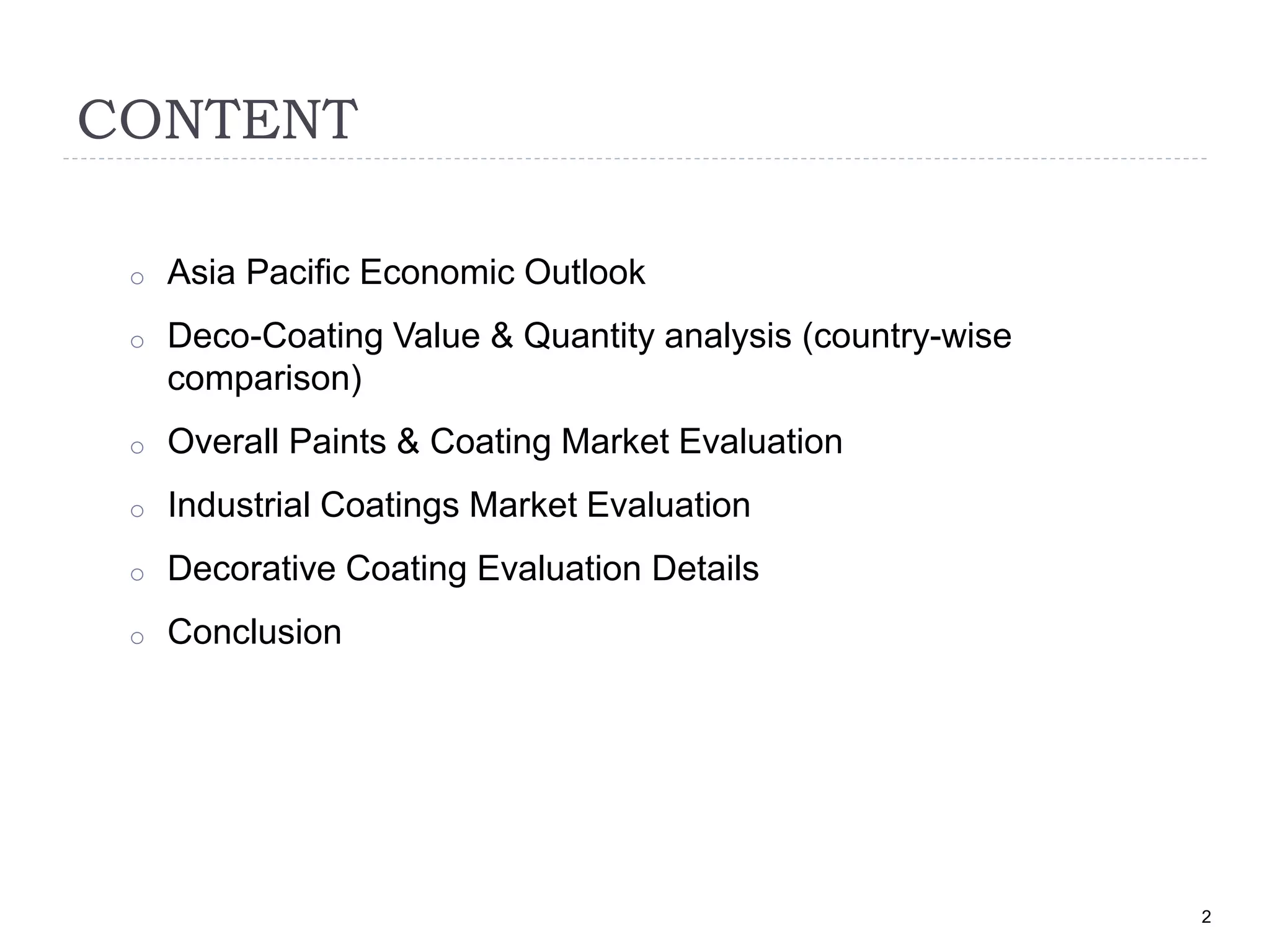 APAC Paints & Coatings Market Analysis | PPTX