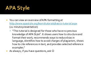 Apa Crash Course | PDF
