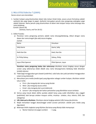 APA Dan MLA Edisi Baru | PDF