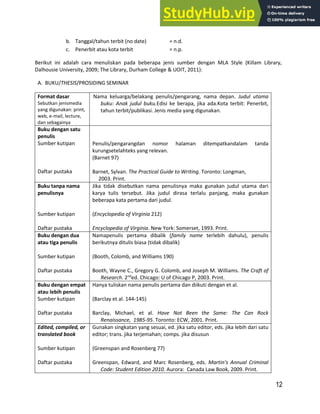 APA Dan MLA Edisi Baru | PDF