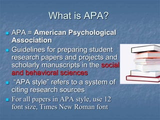 APA style | PPT