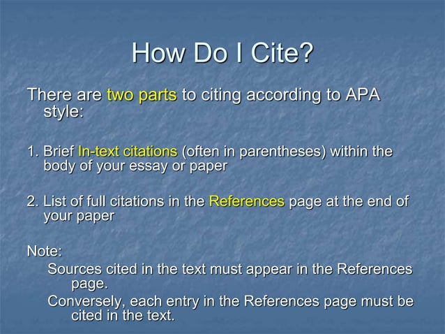 APA style | PPT