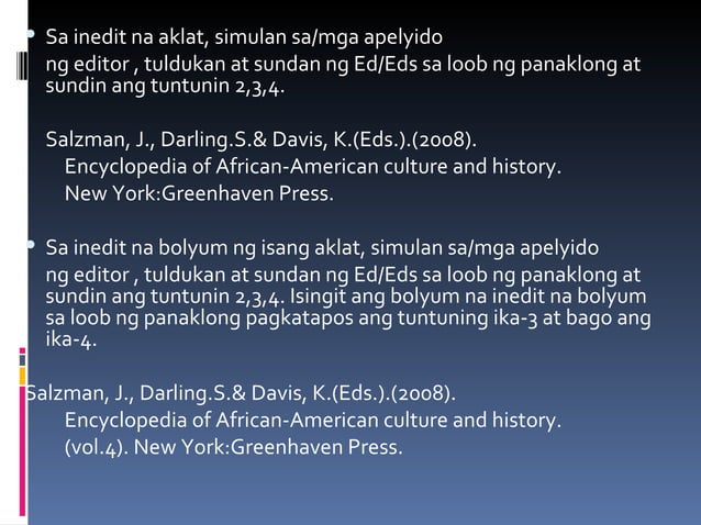 Apa documentation form | PPT