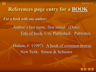 Plagiarism and Correct Documentation (Citing) | PPT