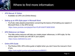 APA Document Format for Academic Writing | PPT