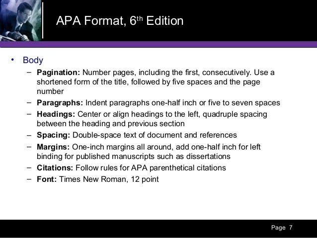 APA Document Format for Academic Writing
