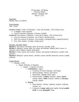 AP Advantage: AP Biology | PDF