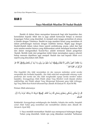 Apa erti saya menganut islam - Fathi Yakan | PDF