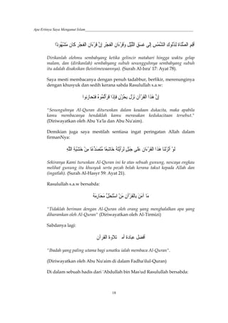 Apa erti saya menganut islam - Fathi Yakan | PDF