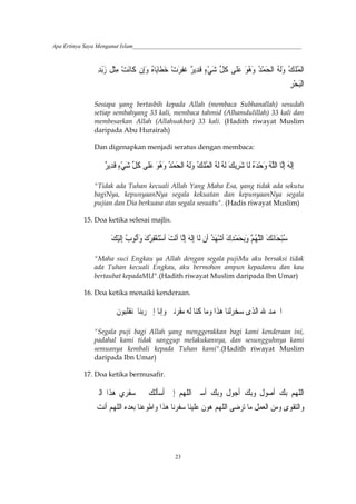 Apa erti saya menganut islam - Fathi Yakan | PDF