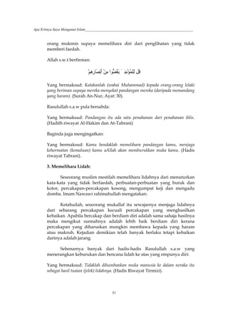 Apa erti saya menganut islam - Fathi Yakan | PDF
