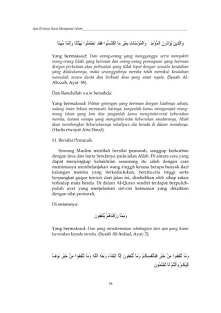 Apa erti saya menganut islam - Fathi Yakan | PDF