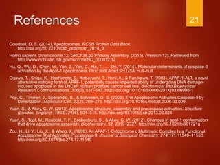 Apaf-1 and Apoptosome Activation in H. sapiens | PPT