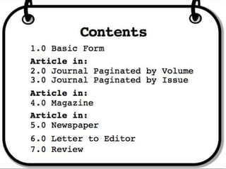 APA Format: Periodicals | PPT