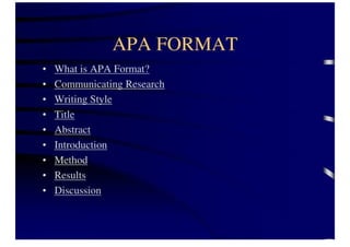 APA FORMAT | PDF